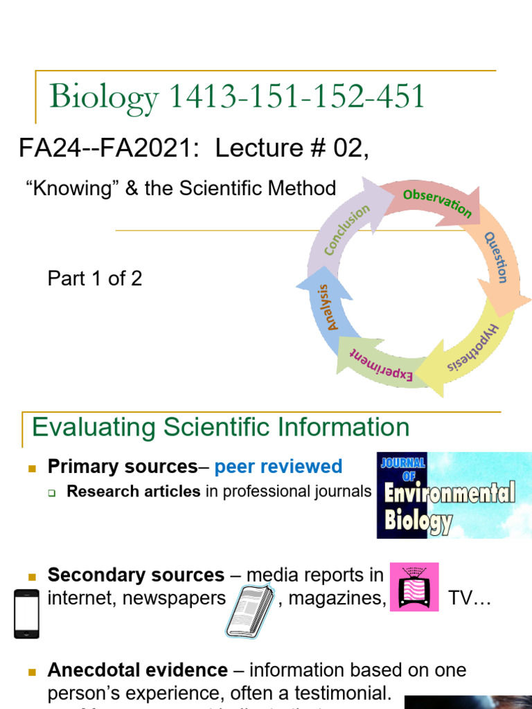 Scientific Method (Pt 1) | PDF | Experiment | Hypothesis