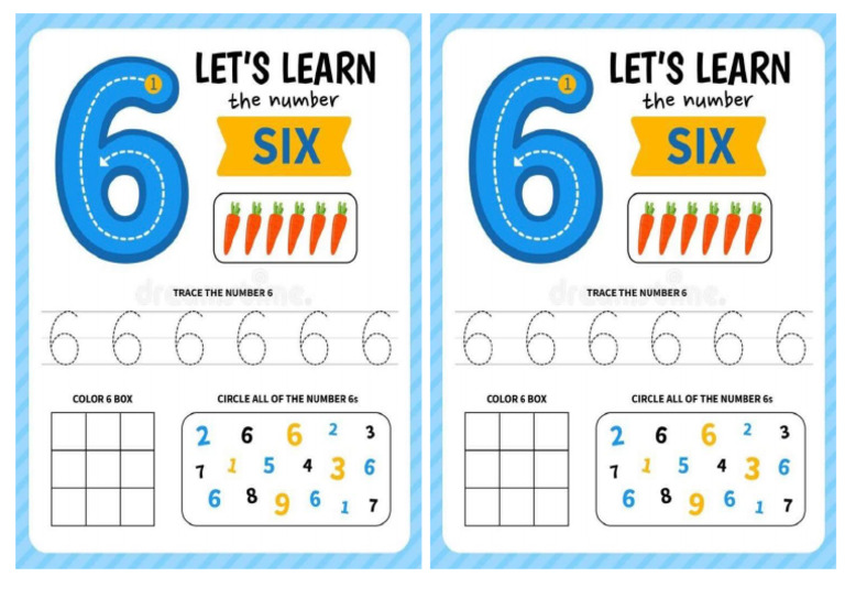 Kinder Numbers 6 | PDF