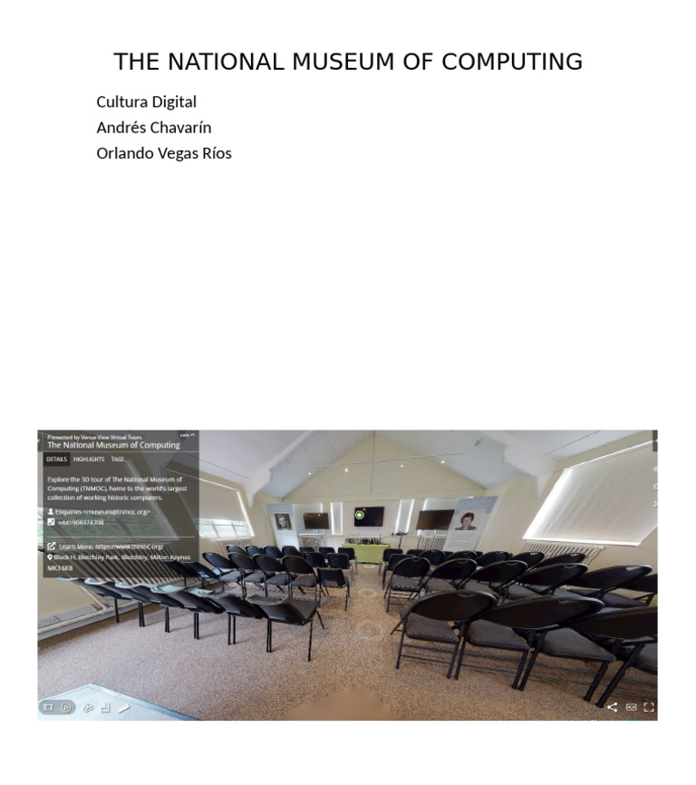 The National Museum of Computing Pedro | PDF