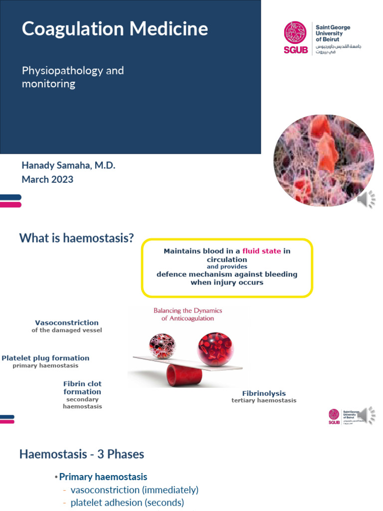 Dr. Hanady SGUB-coagulation | PDF | Coagulation | Platelet