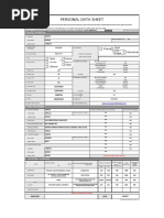 Excel File CSC Personal Data Sheet PDS 2017 1 | PDF | Justice | Crime ...