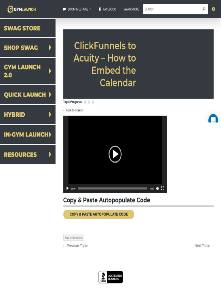 02- ClickFunnels to Acuity – How to Embed the Calendar | PDF