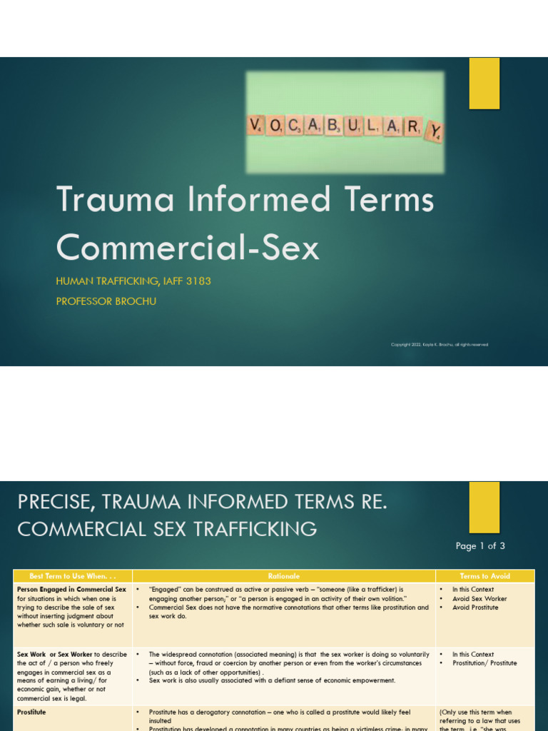 2. Trauma Informed Vocabulatory Sex Trafficking | PDF | Human ...
