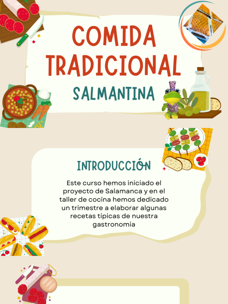 Presentación Comida Tradicional Salmantina | PDF