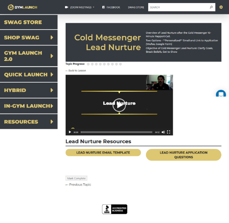 08 - Cold Messenger Lead Nurture | PDF