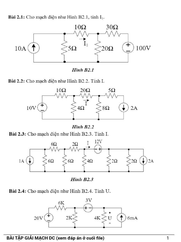 bt giai mach DC | PDF