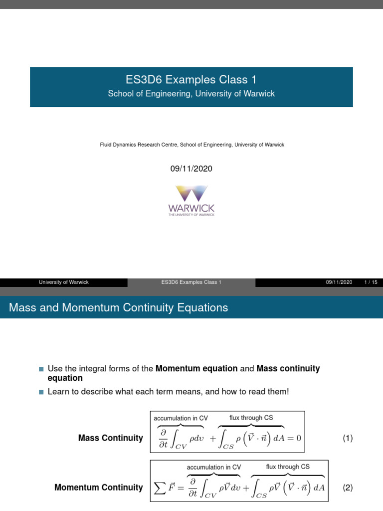 201106_ES3D6_Ex1 | PDF | Fluid Dynamics | Viscosity