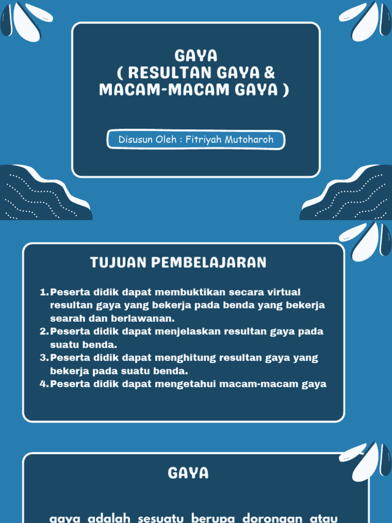 ppt & lkpd gaya (1) | PDF