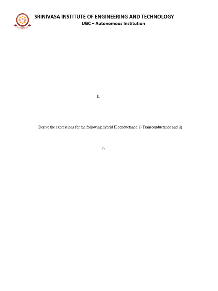 ECA Assignment 1 Questions | PDF