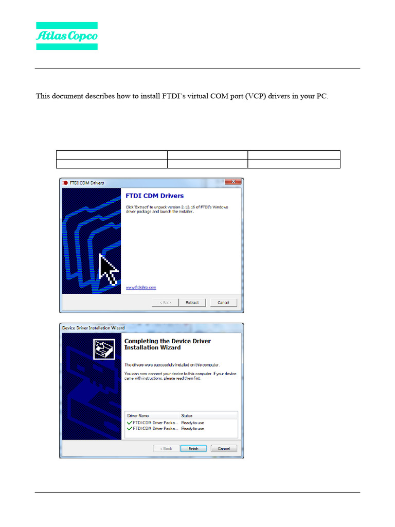 Instruction for USB drivers | PDF