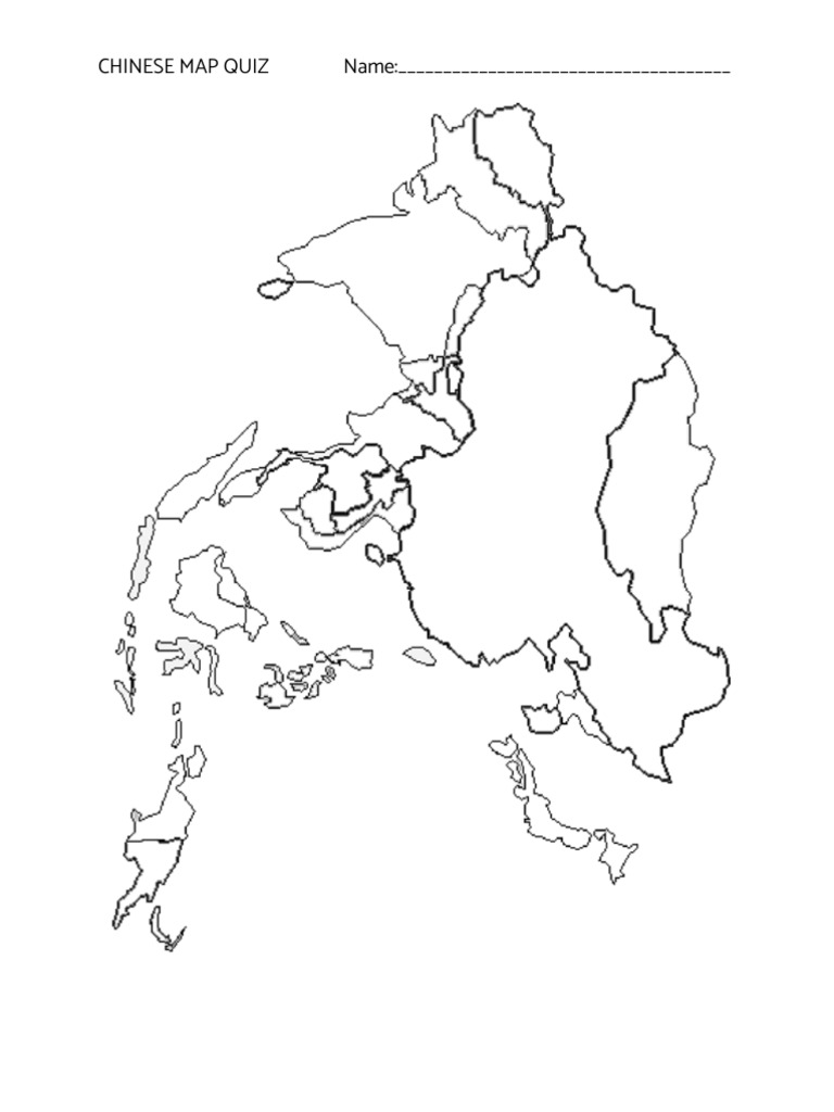 CHINESE MAP QUIZ | PDF