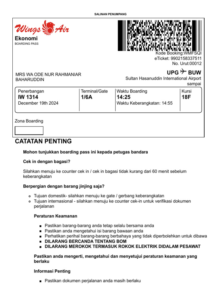 MRS WA ODE NUR RAHMANIAR BAHARUDDIN | PDF