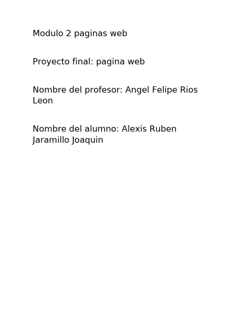 Modulo 2 Paginas Web FINAL | PDF