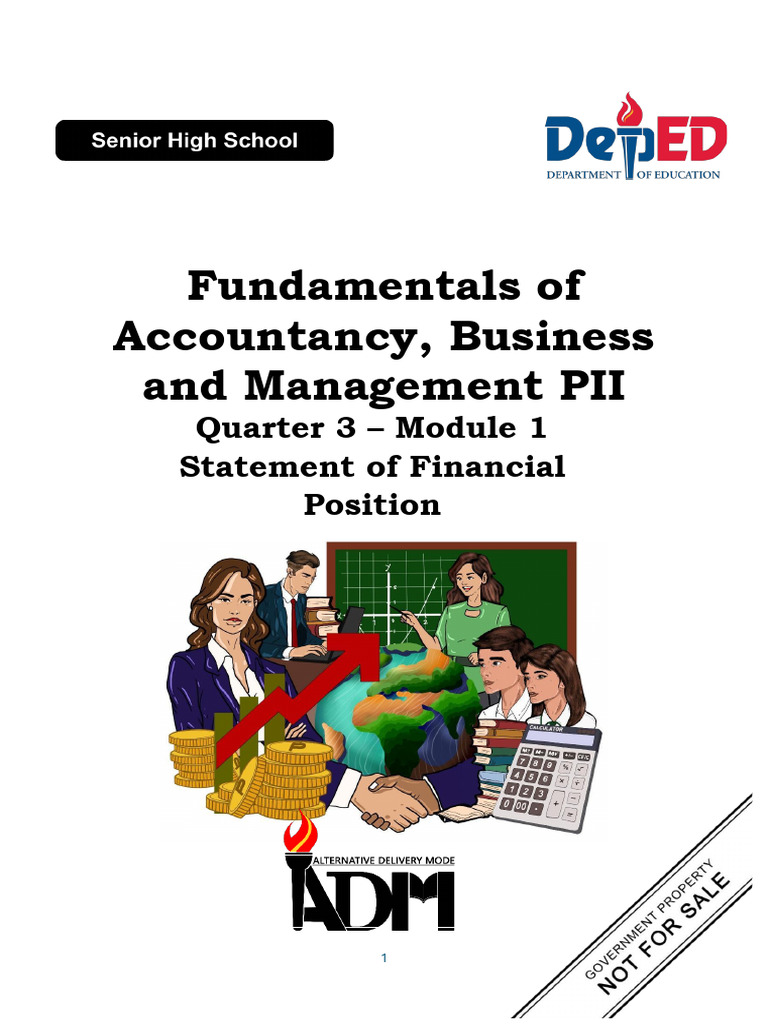 SHS SLMs FABM 2 Module1 NoAnswer 1 | PDF | Balance Sheet | Equity (Finance)