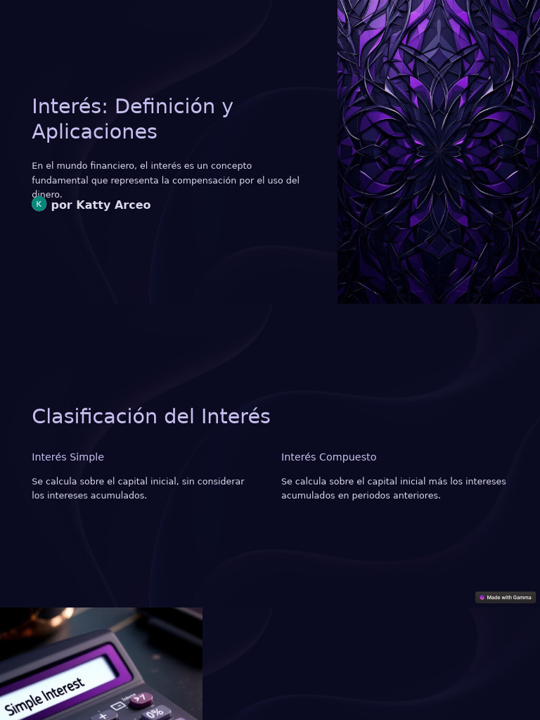 Interes Definicion y Aplicaciones | PDF