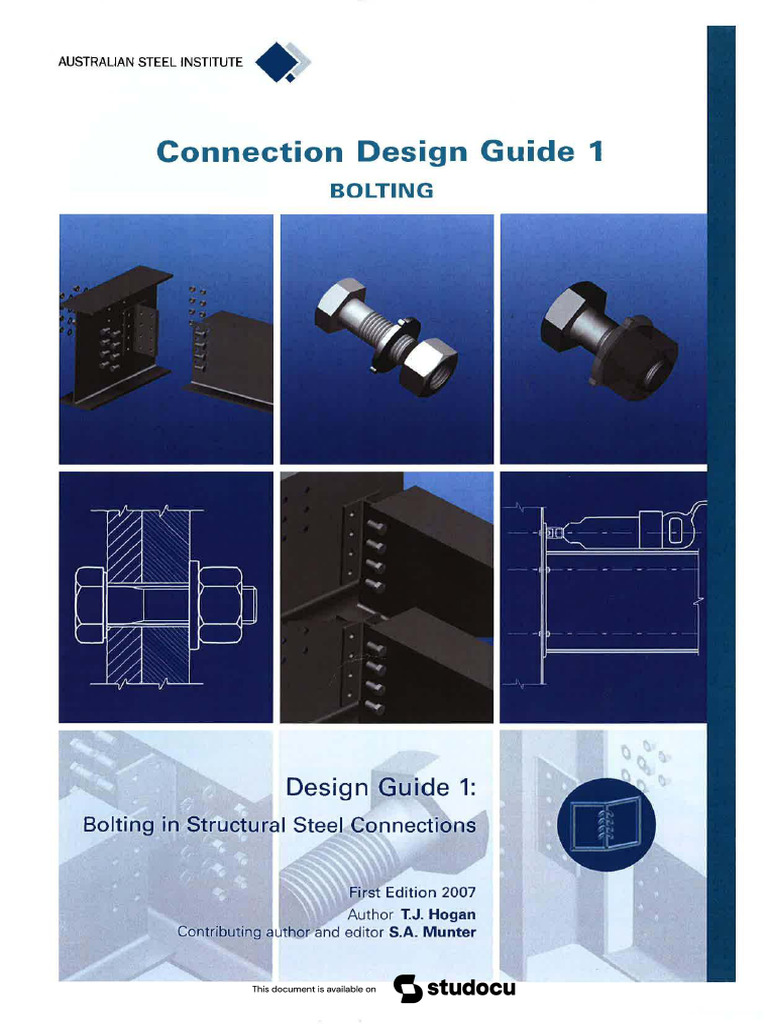 Design Guide 1 - Bolting in Structural Steel Connections | PDF