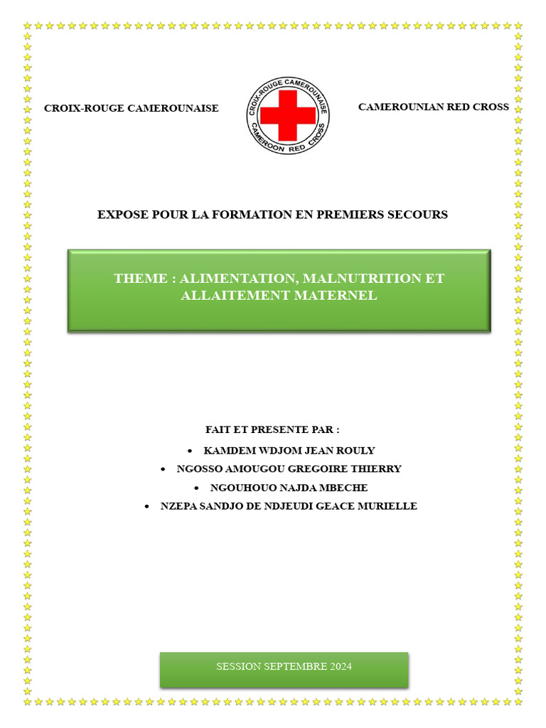 Formation Secourisme: Alimentation et Malnutrition | PDF | Nutriments | Malnutrition