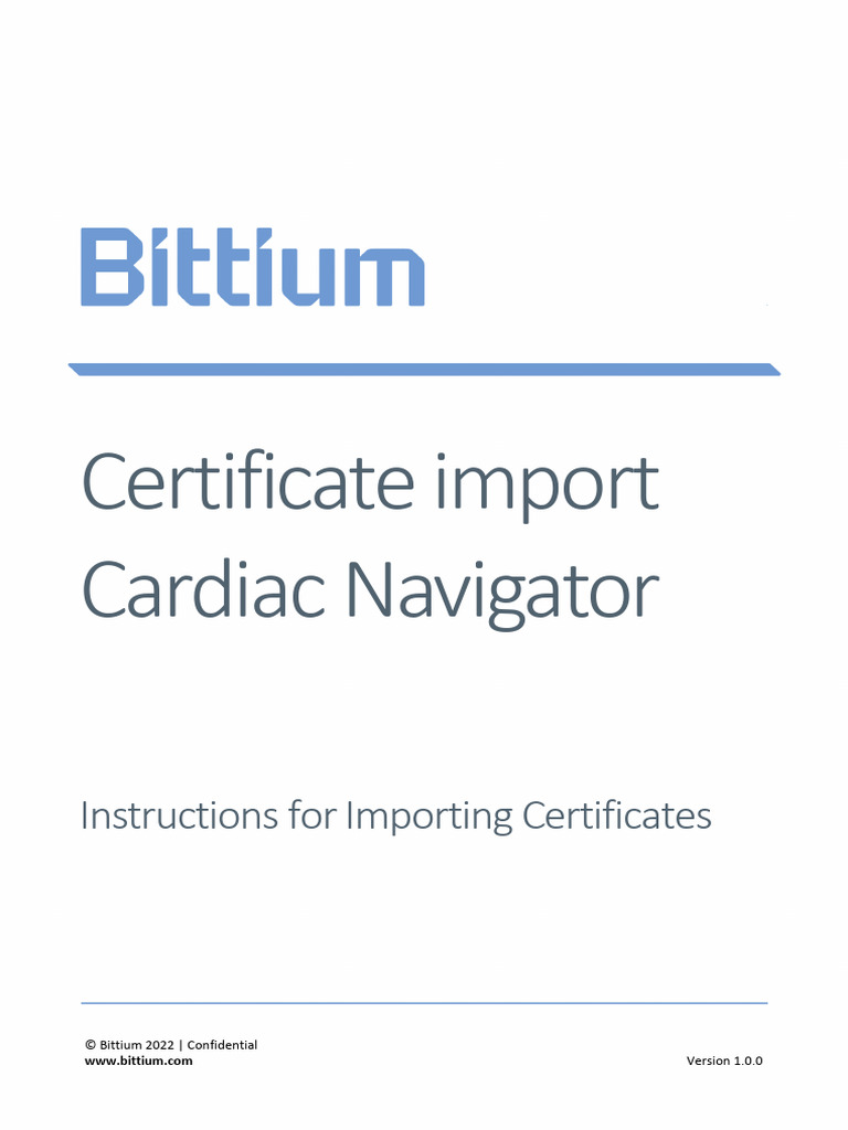Cardiac Navigator Certificate Import_Instructions | PDF | Computer File ...