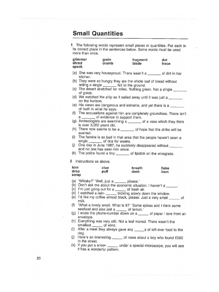 Small Quantities | PDF