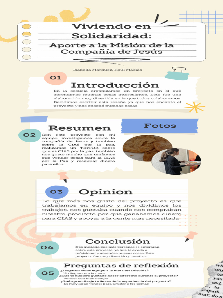 Colorful Playful Organic Project Infographic | PDF