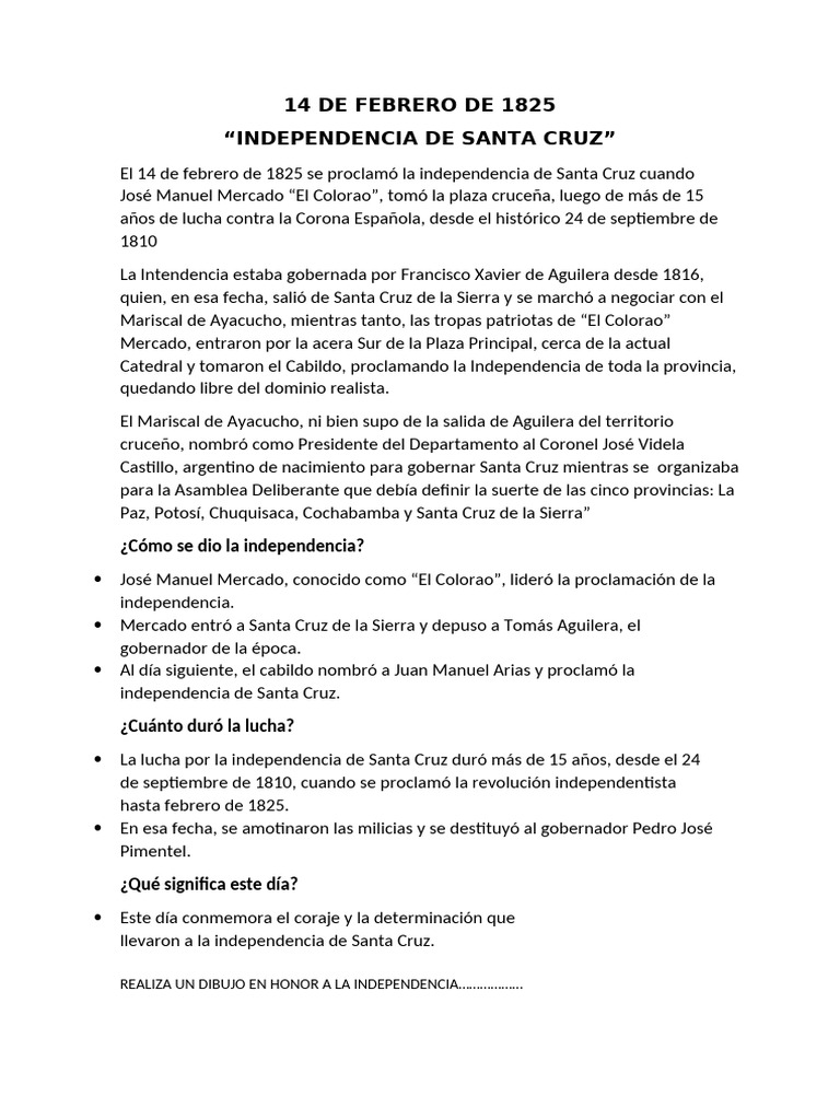 14 de Febrero de 1825 | PDF