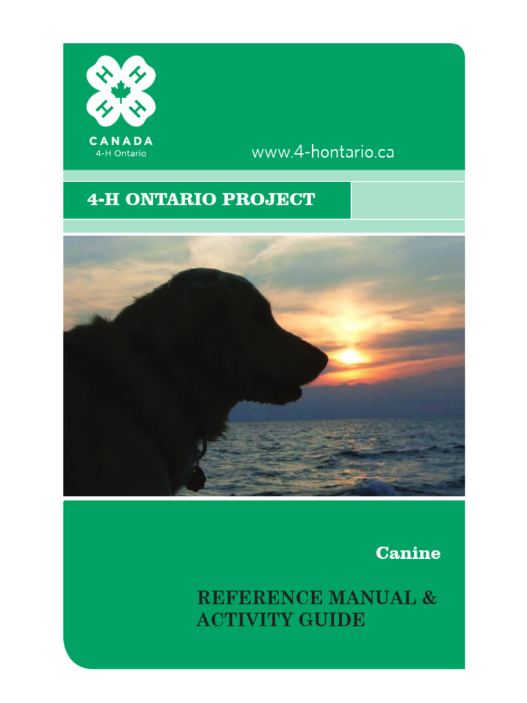 4-H Ontario Canine Project Guide | PDF | Dogs | Dog Training