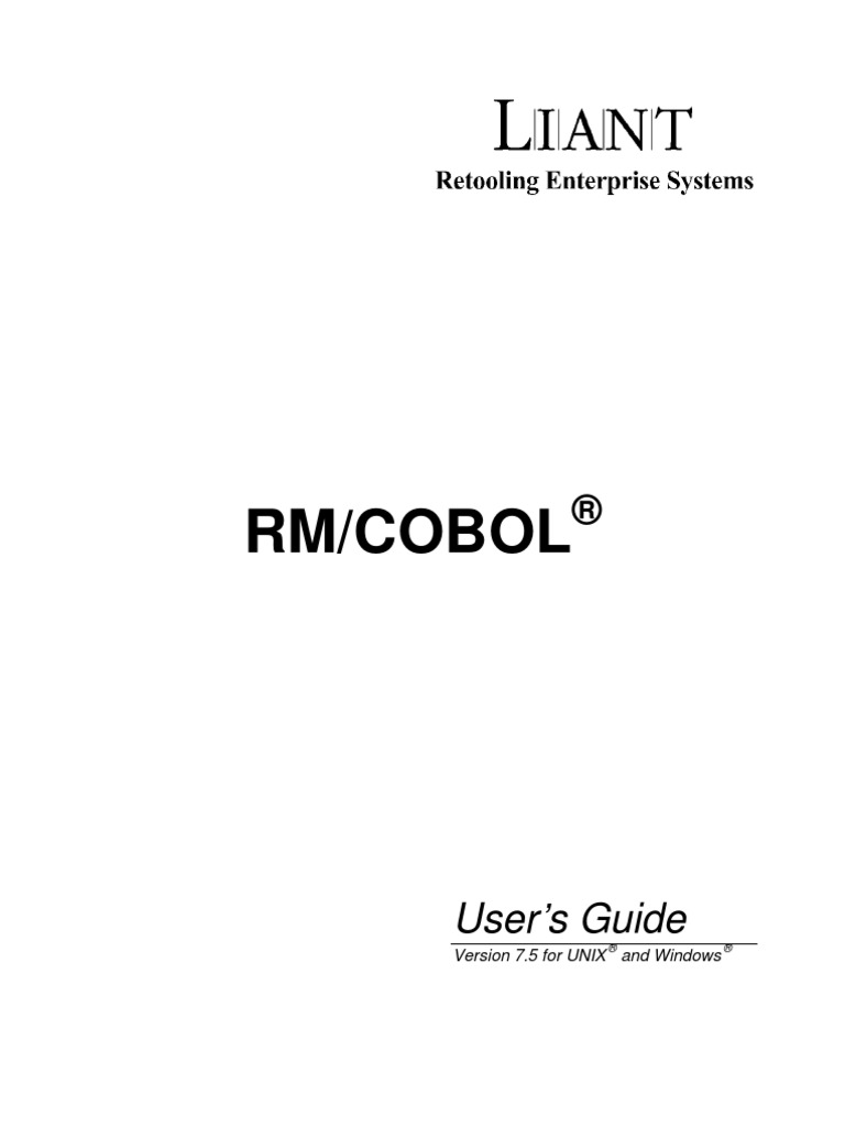 MANUAL - USUARIO - MR COBOL Rmcug75 | PDF | Microsoft Windows | Computer File