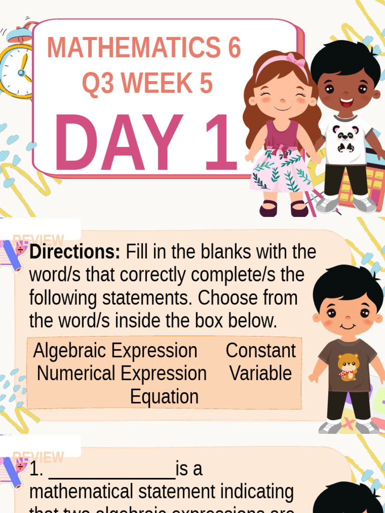 Q3_MATH_PPT_WEEK 5 | PDF | Equations | Numbers