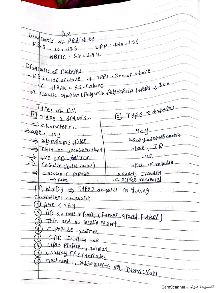 Diagnos and Types of DM | PDF