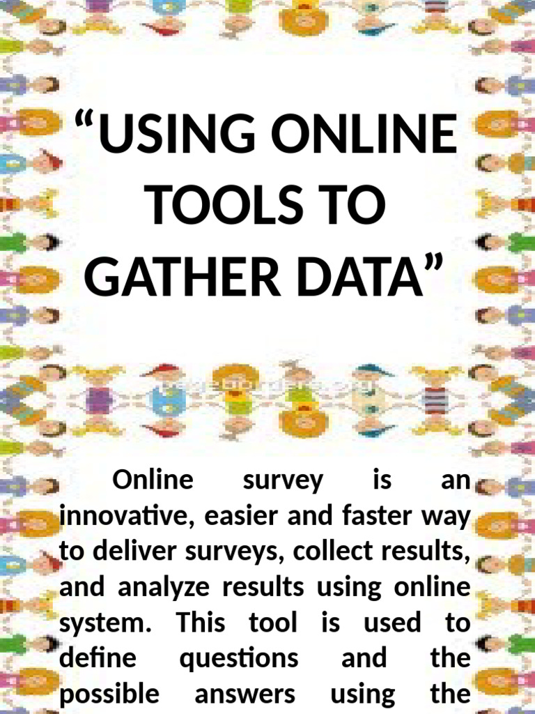 Using Online Tools To Gather Data | PDF