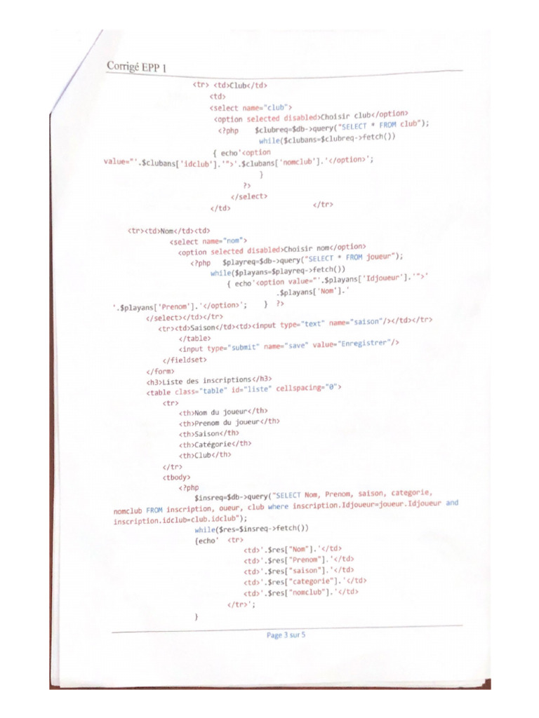 Corrigé EPP 2017 | PDF