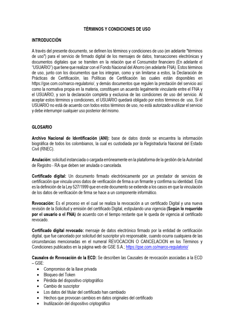 Ty Condiciones de Uso Fna | PDF | Cibercrimen | Spamming