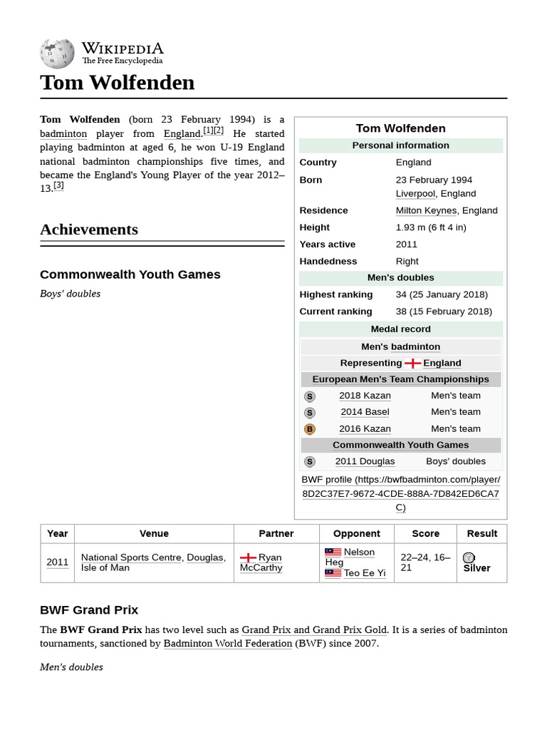 Tom Wolfenden | PDF