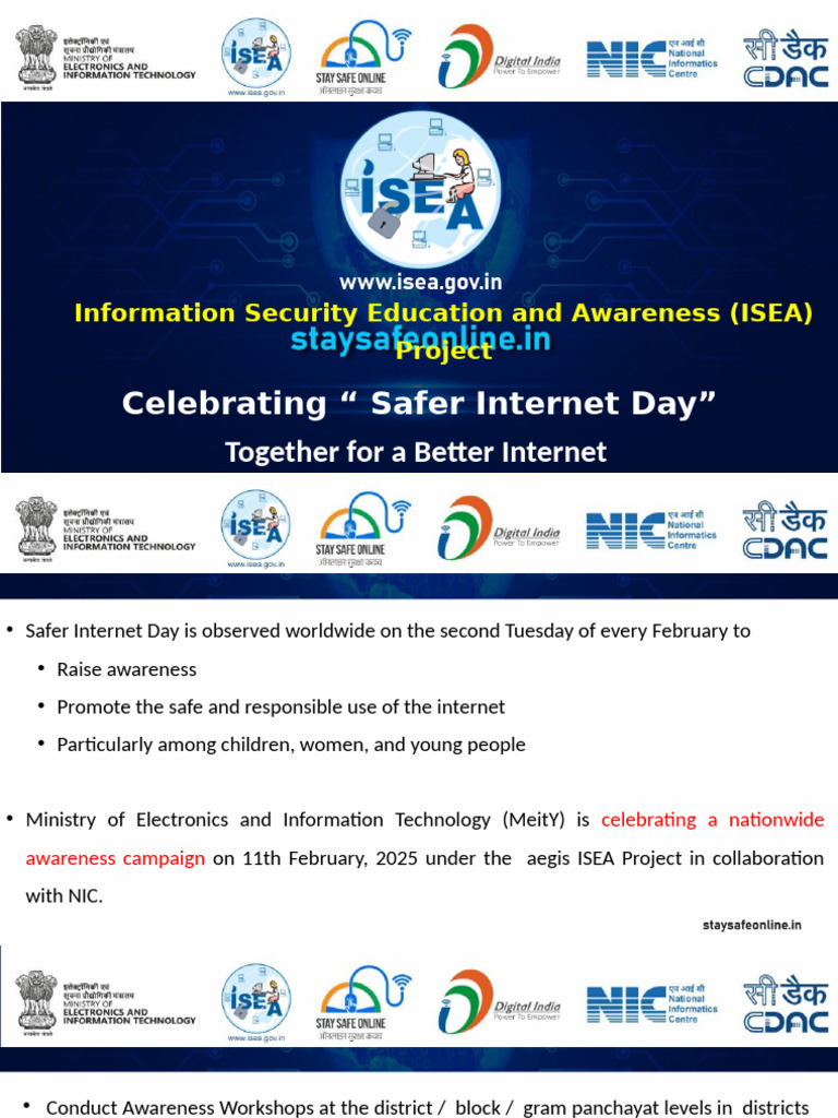 ISEA - Awarenss Presentaions - 6.2.25 | PDF | Phishing | Computer Security