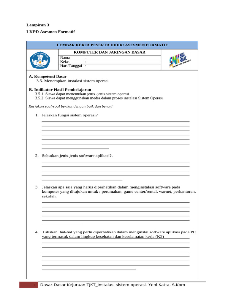 LKPD DASAR KEJURUAN TJKT-ok (6) | PDF