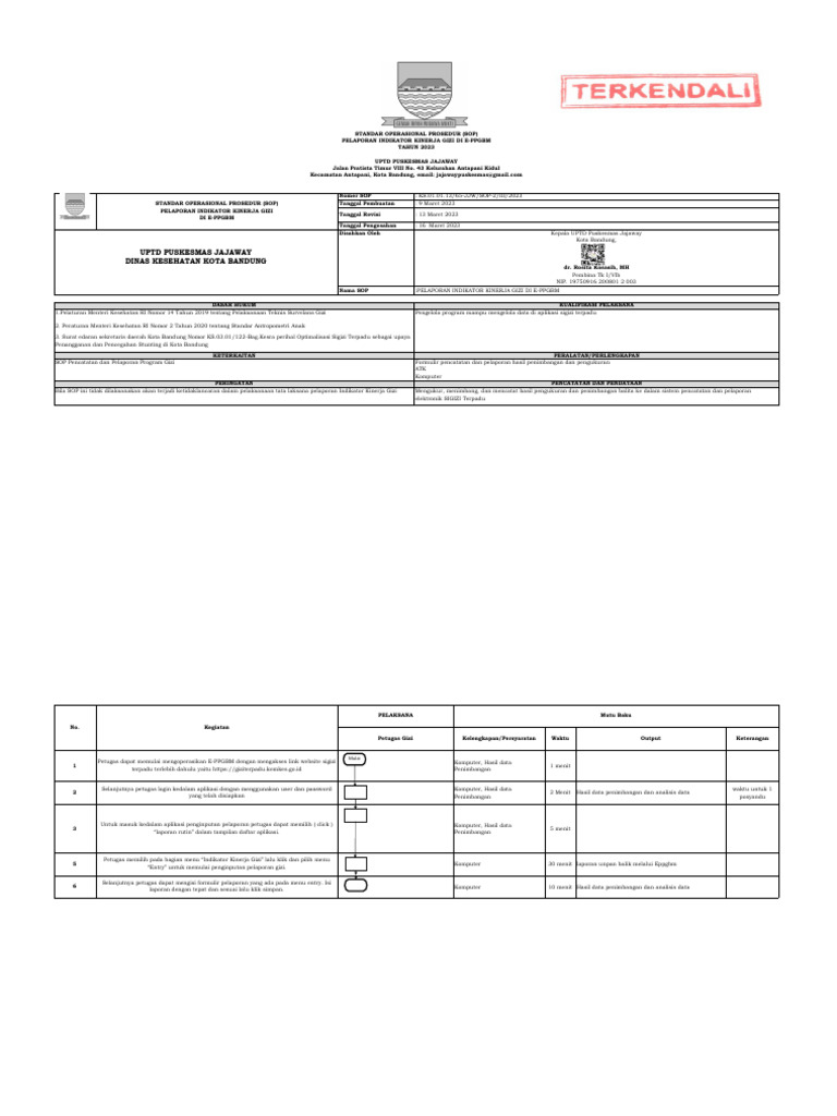 Sop Pelaporan Indikator Kinerja Gizi Di E Ppgbm Pdf