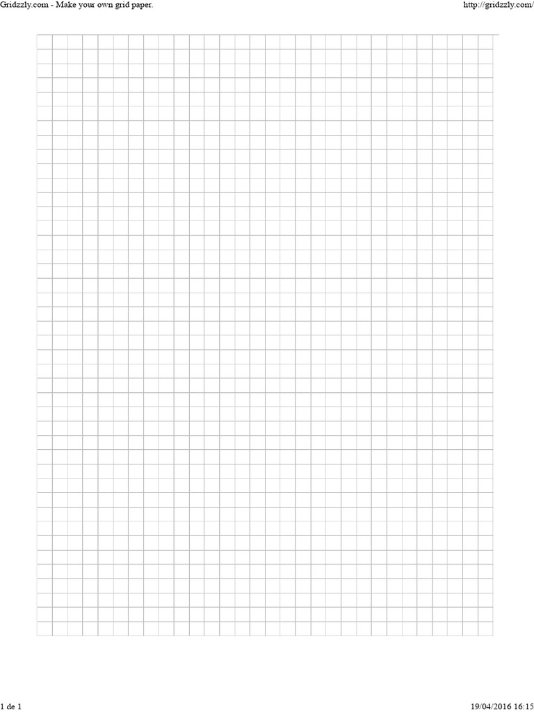 Make Your Own Grid Paper | PDF