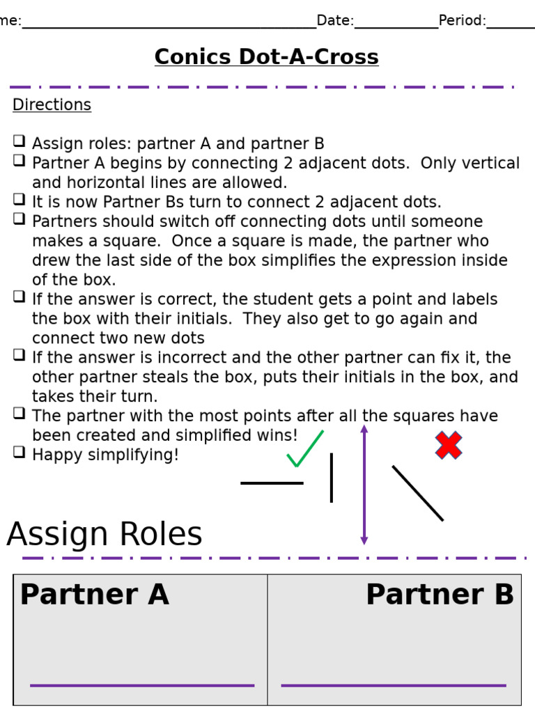 Conics Review Game | PDF | Ellipse | Geometry