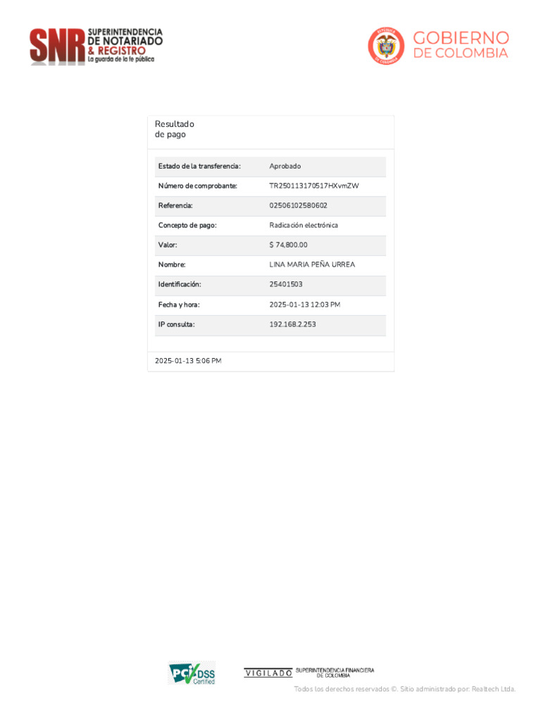 Realtech Ltda - Botón Bancolombia | PDF