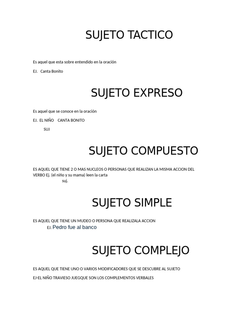 SUJETO | PDF