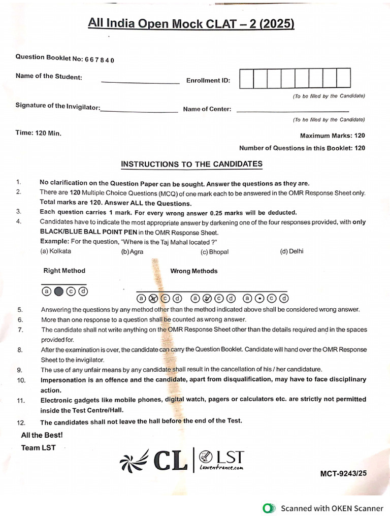 clat mock | PDF