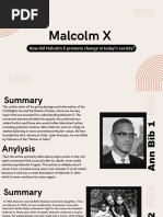 Malcom X Learning To Read | PDF | Malcolm X | Learning To Read