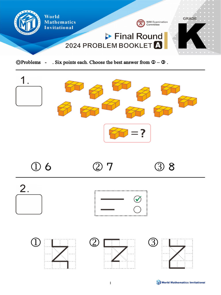 WMI 2024 Final Grade 00 Paper A Question | PDF
