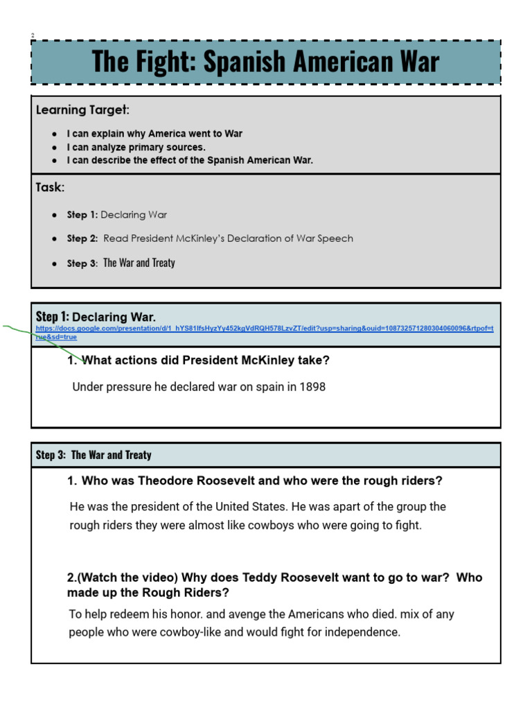 Kami Export - The Fight - Spanish American War - 1 | PDF | Theodore ...