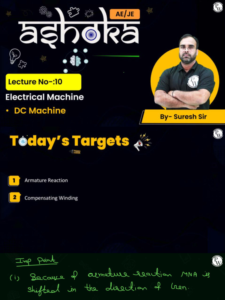 DC Machine 10 - Class Notes - (Ashoka - AE - JE Electrical) | PDF