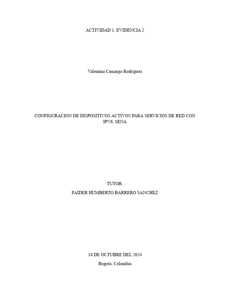 Act 1 Ev2 | PDF | Yo Pv6 | Enrutador (Computación)