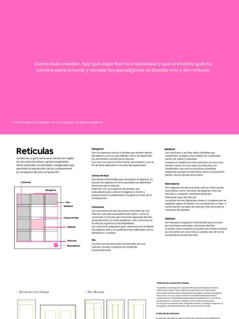 Diseño Gráfico: Uso de Retículas | PDF