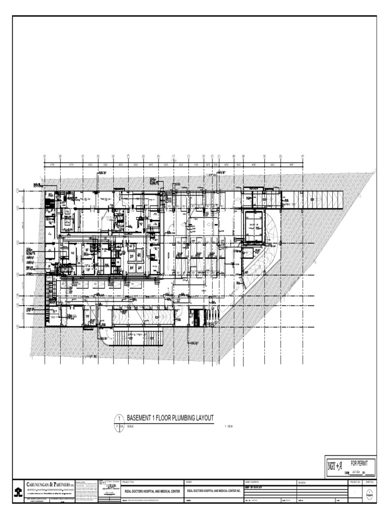 Plumbing Layout for Rizal Hospital | PDF