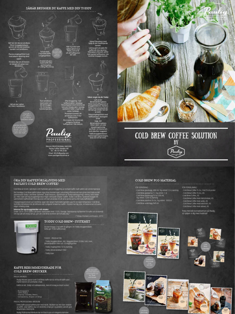 Paulig Cold Brew Coffee Folder SE 1 | PDF