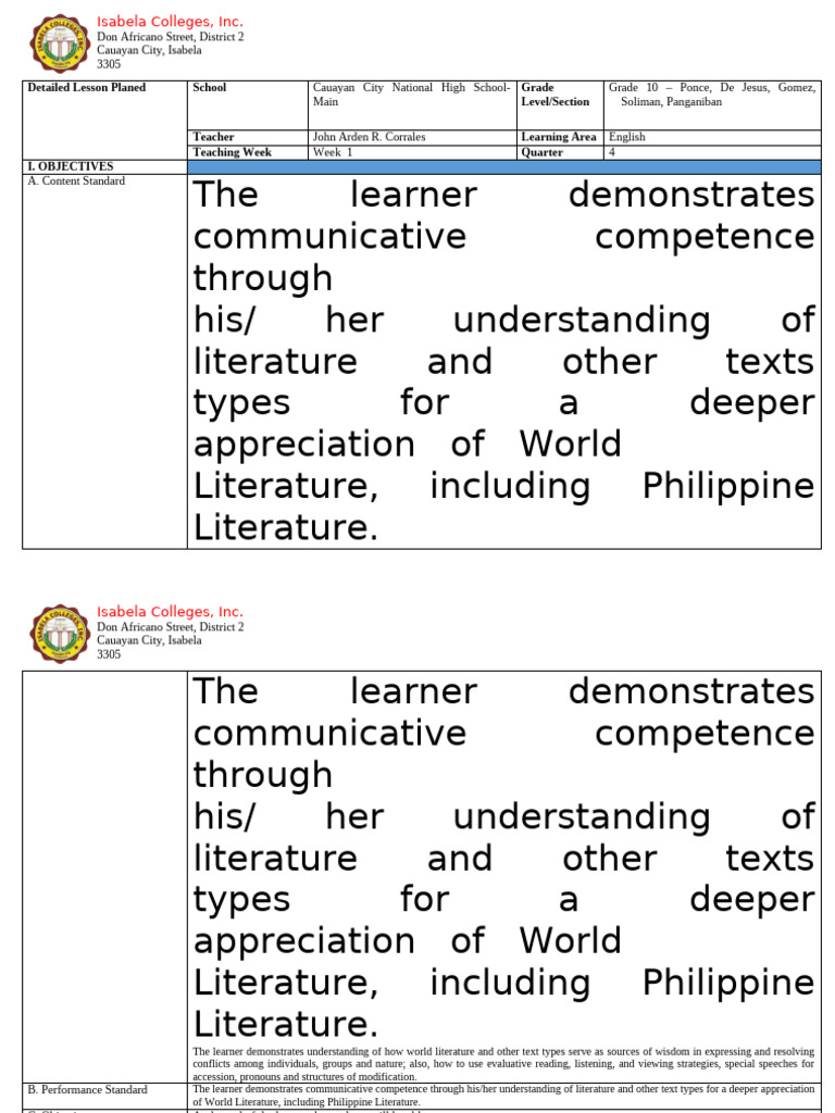 Grade 10 English Lesson Plan: Marxism | PDF | Marxism | Working Class